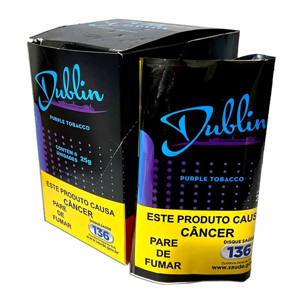 Tabaco Para Cigarro Dublin Purple (Blueberry) - Display c/ 6 unid ...