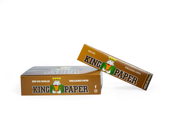 Seda King Paper Unbleached King Size - Caixa com 20 – Tabacaria Floripa