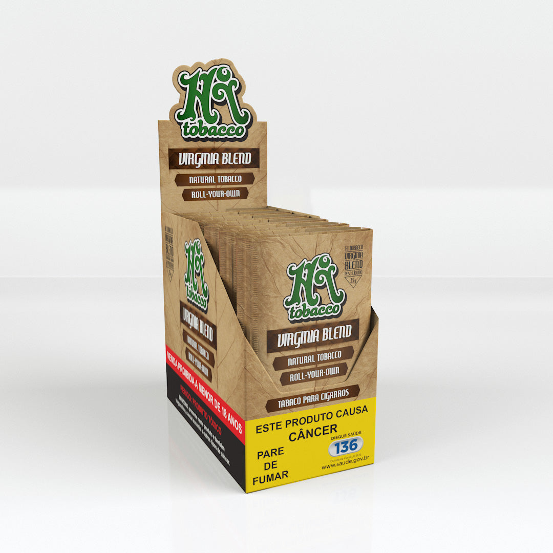Tabaco Para Cigarro Hi Tobacco Virginia Blend Orgânico - Display c/ 6u ...